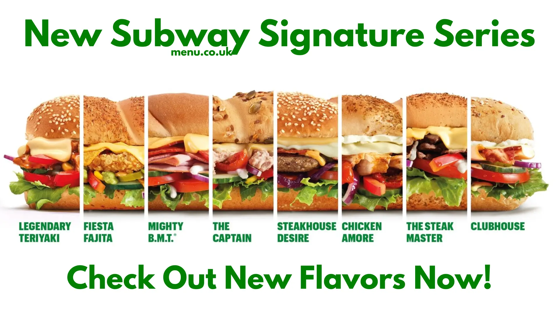 Subway Signature Series Menu 2025: New Subs & Prices